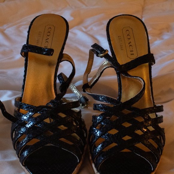 Coach | Shoes | Coach Womans High Heel Dress Shoes Size 75 | Poshmark